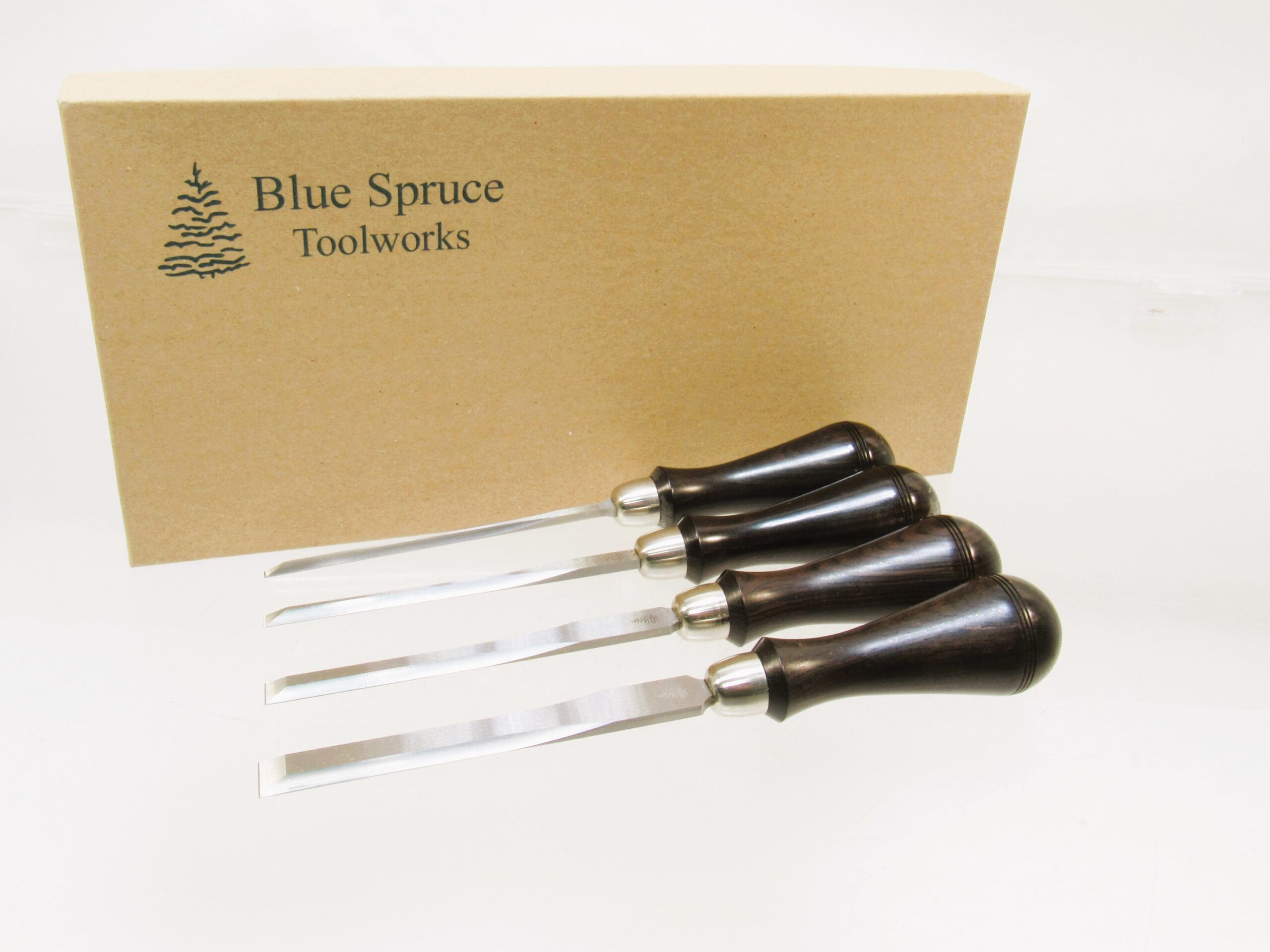 Mint / New Set of 4 Blue Spruce Chisels In Original Box With Amazing ...
