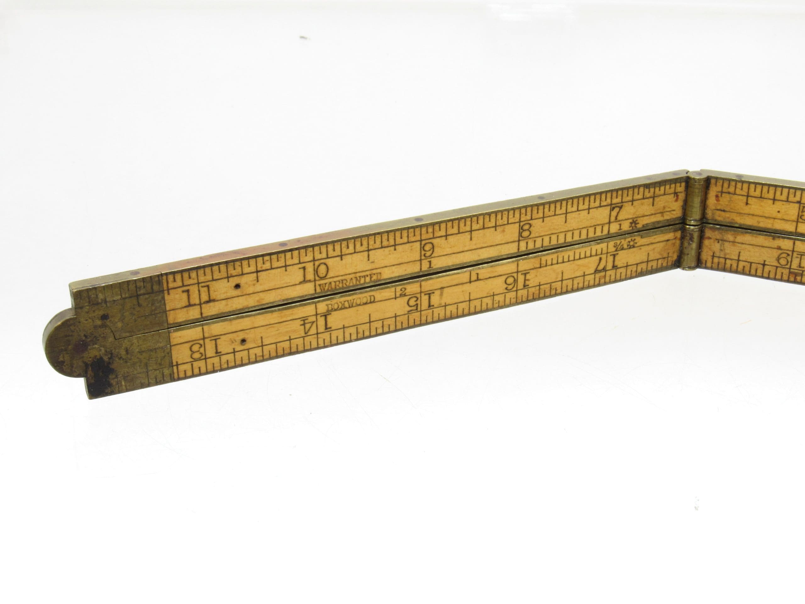 Winchester # 9562 Fully Brass Bound 4 Fold 2 Foot Folding Rule ...
