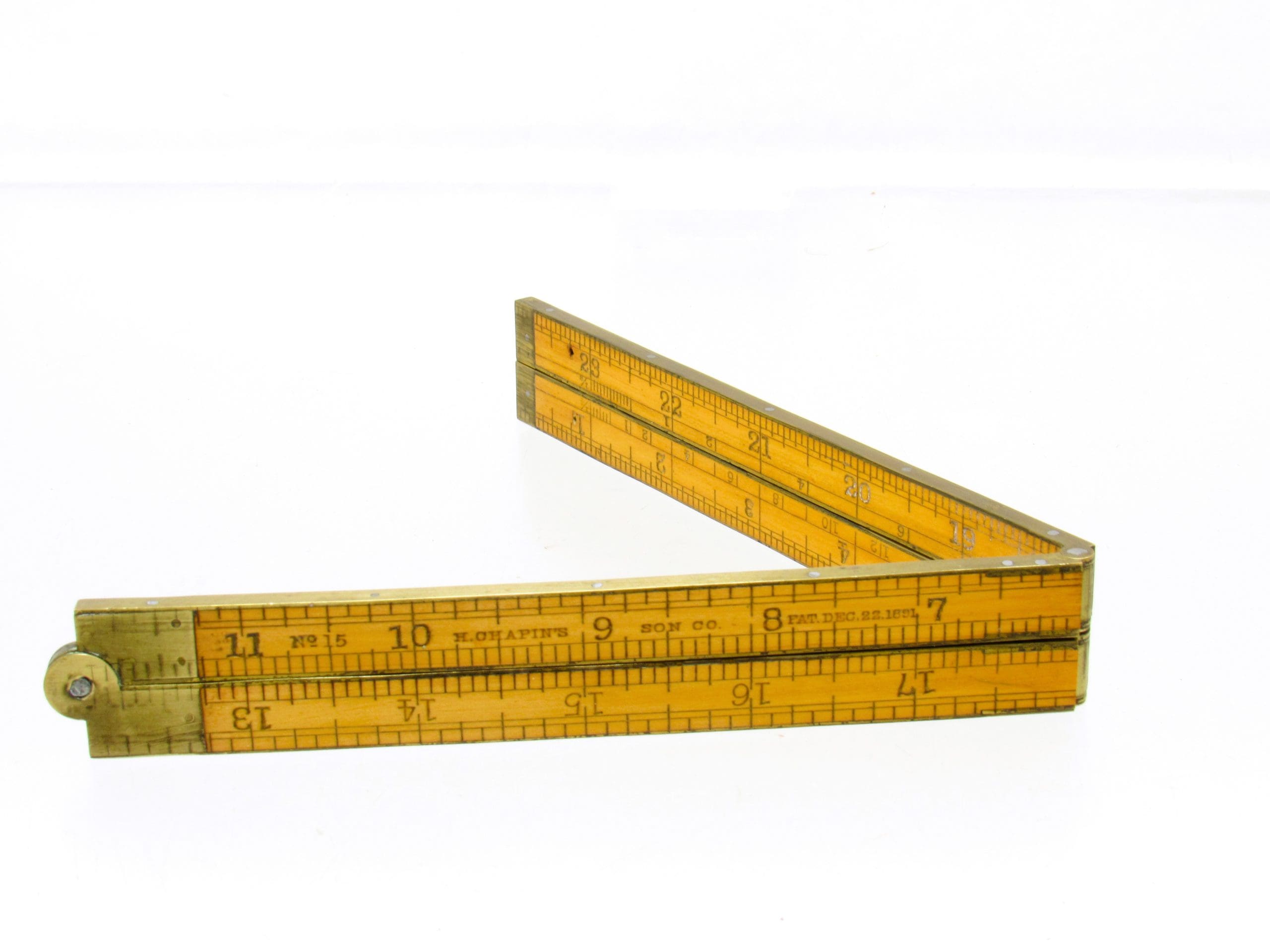 Fine Very Rare H Chapin # 15 2 Foot 4 Folding Rule. - Michael Rouillard ...