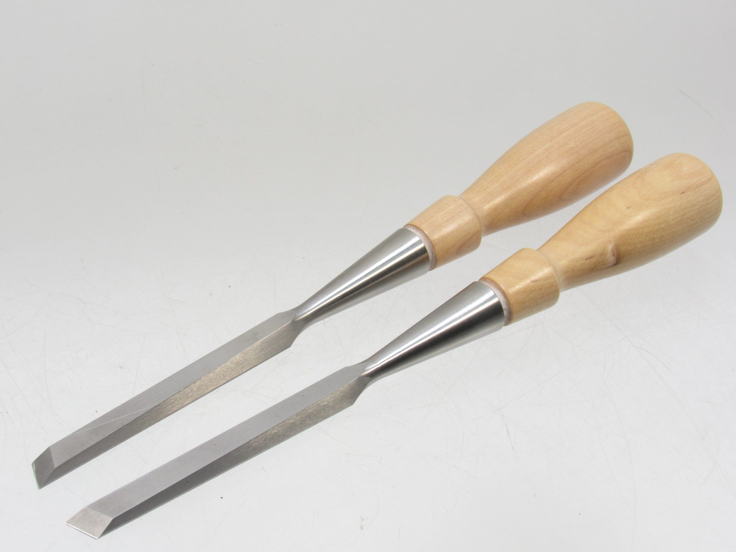 Minty Pair Of Lie Nielsen Bevel Edge Skewed Chisels 3/8" Wide Long ...