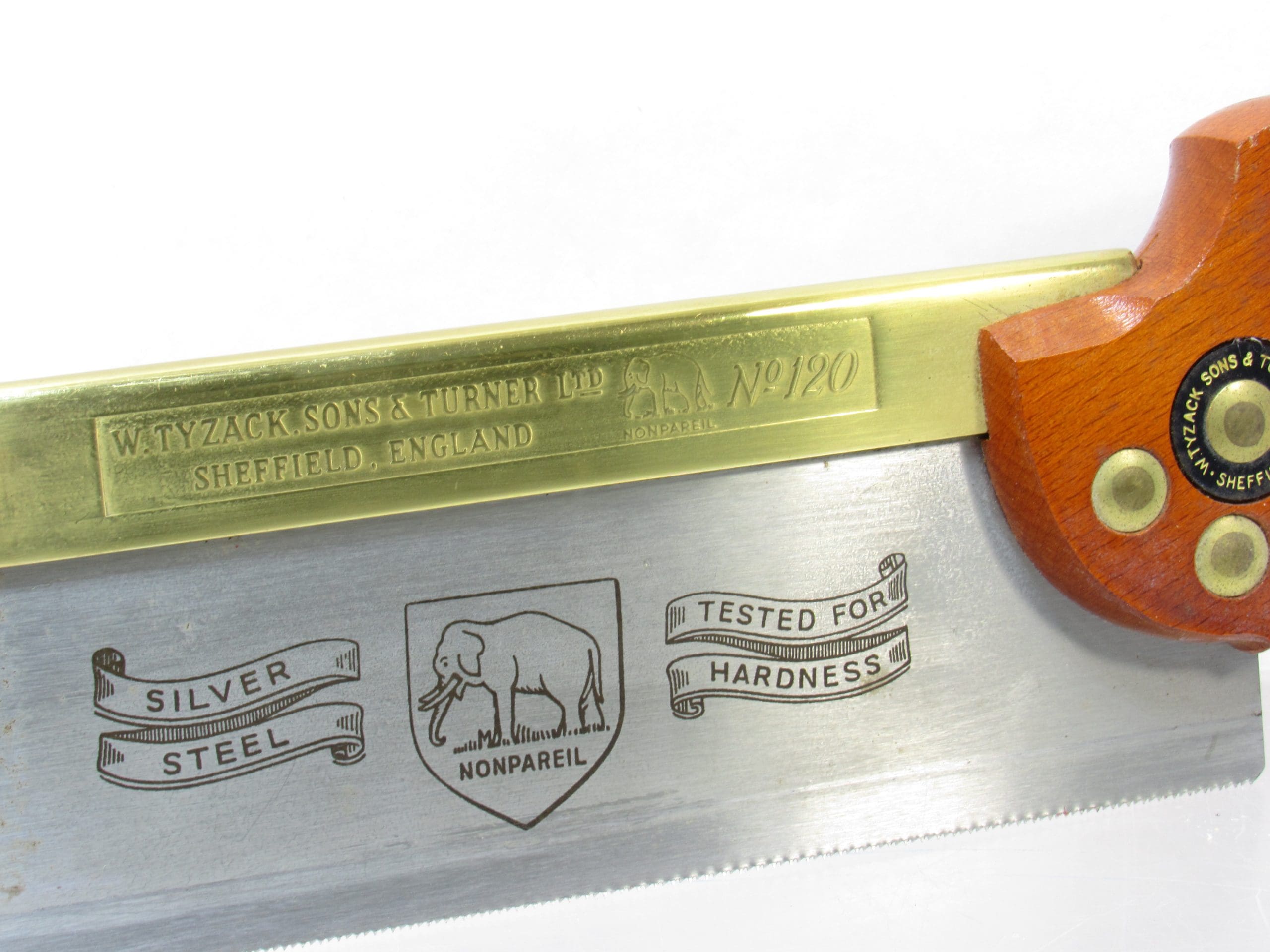 Minty W Tyzack & Sons & Turner LTD No 120 Silver Steel Tenon Saw ...