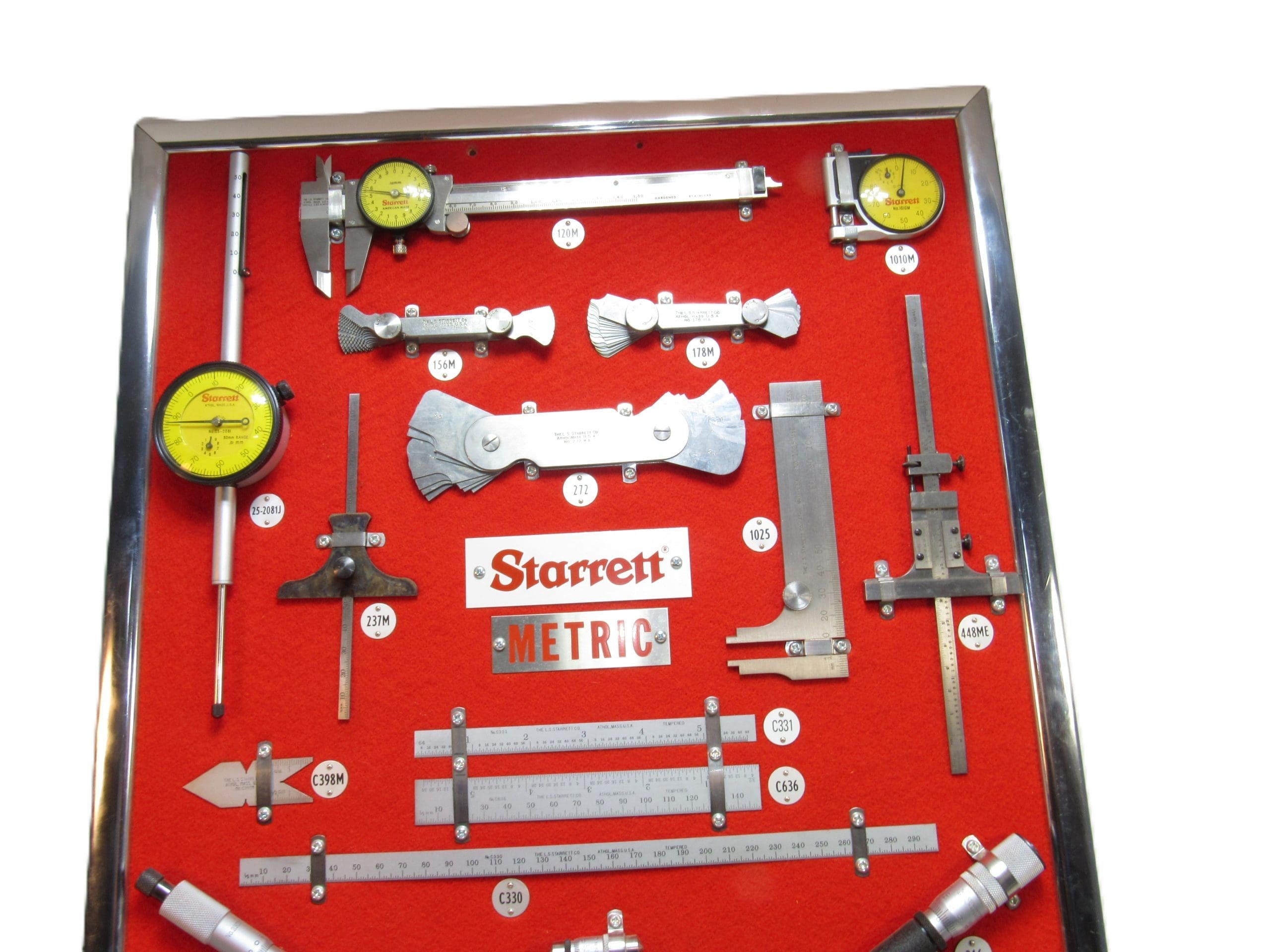 Very Rare And Minty Metric Starrett Show Case Display Board - Michael ...