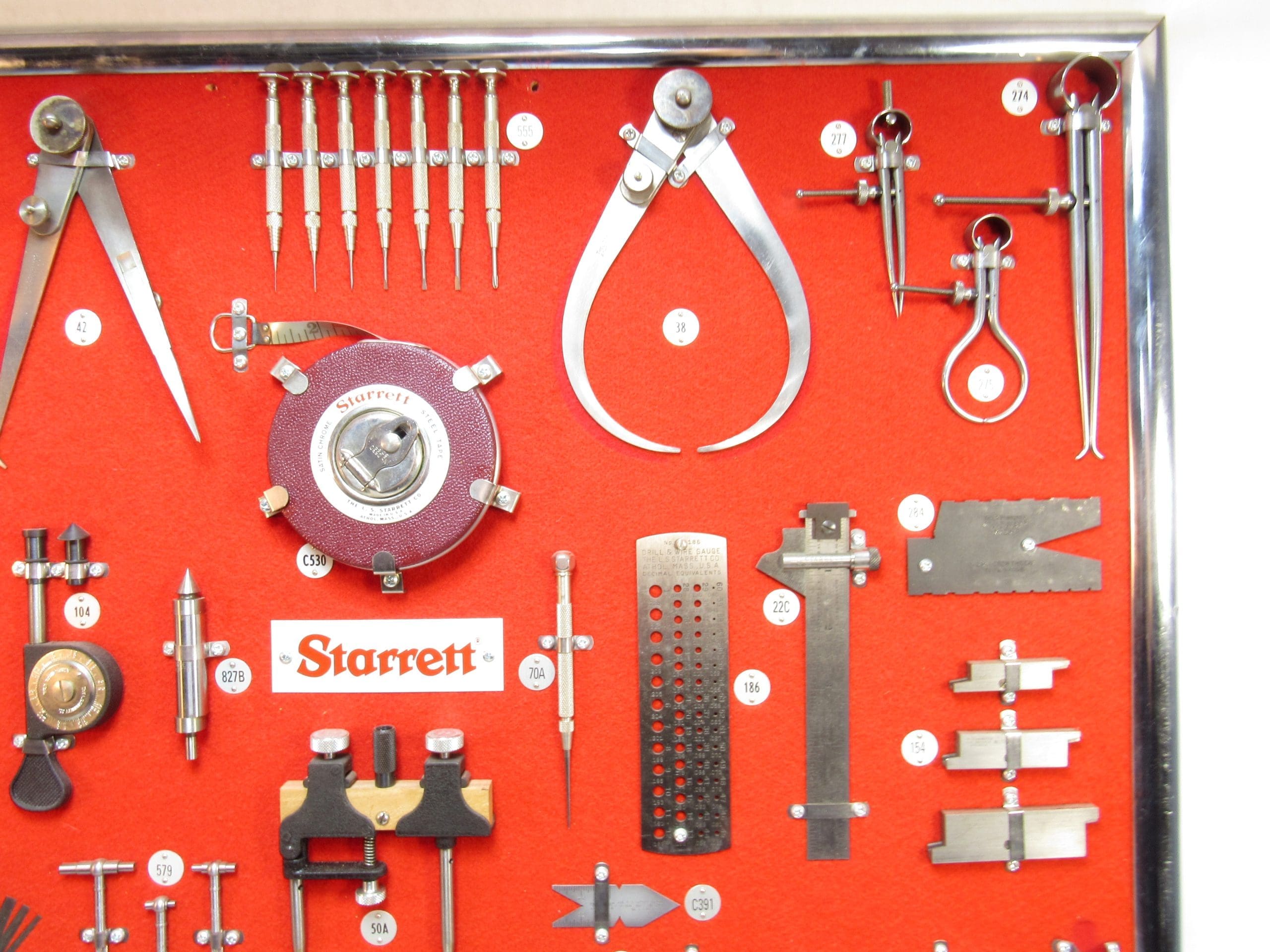 Very Rare And Minty Extra Large Starrett Show Case Display Board 28" x ...