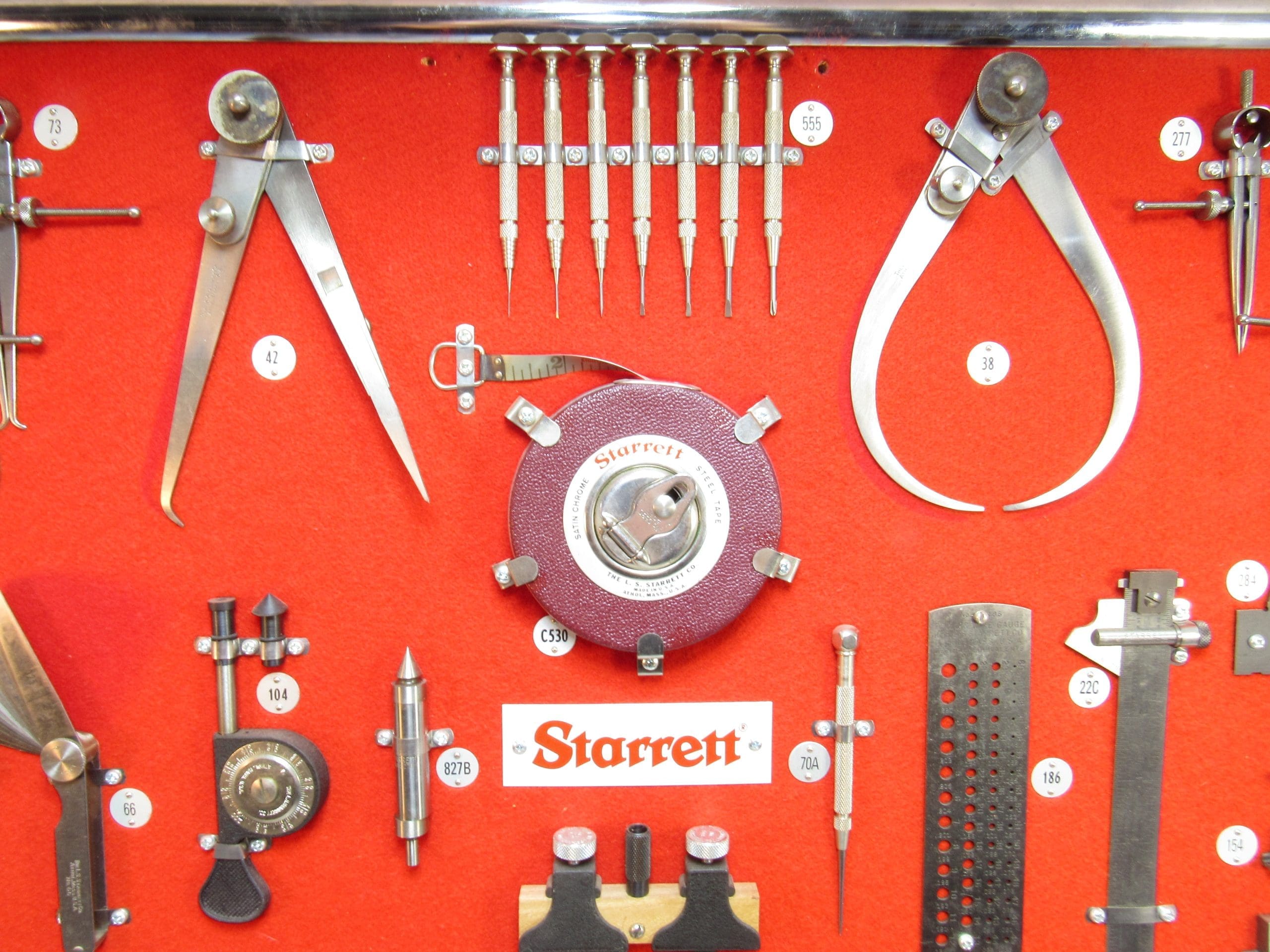 Very Rare And Minty Extra Large Starrett Show Case Display Board 28" x ...